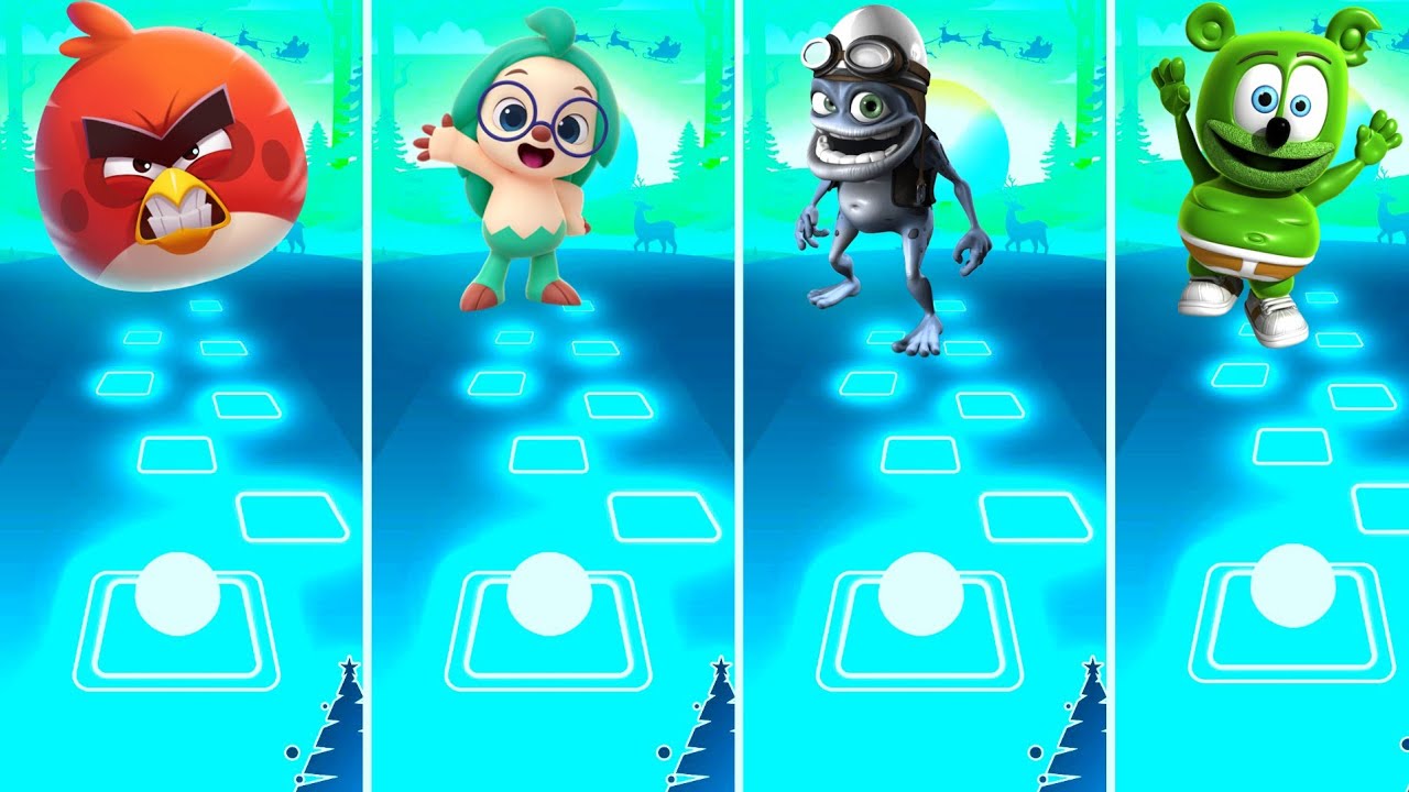 Angry birds 🆚 Pinkfong hogi 🆚 Crazy frog 🆚 Gummy bear 🎶 Who is Best ...