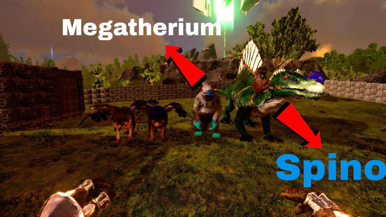 Taming Spino & Megatherium And breeding my Griffin's ark mobile # ...