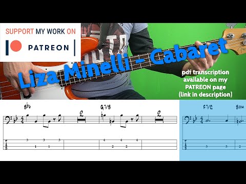 Liza Minelli - Cabaret (Bass cover with tabs)