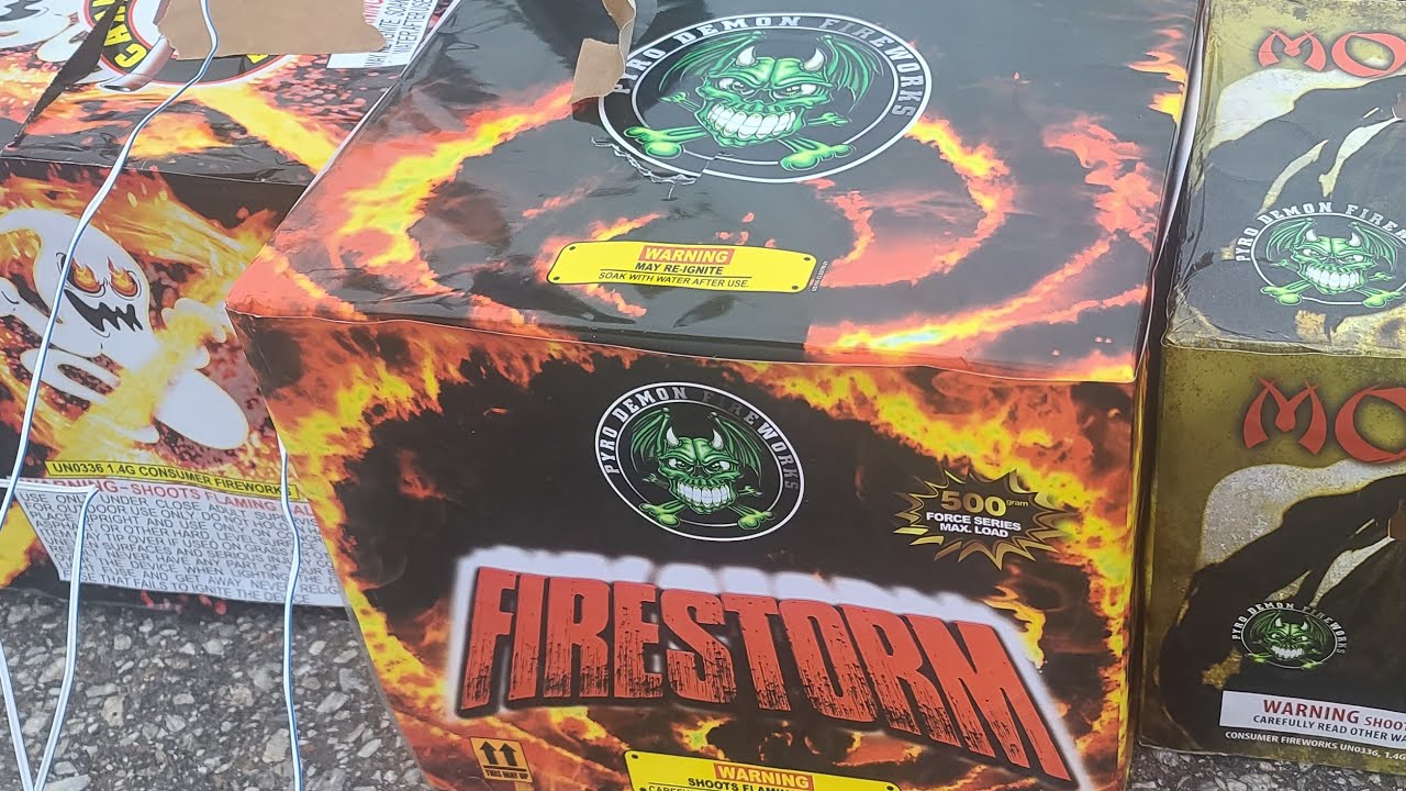 FireStorm 9 Shots - Pyro Demon Fireworks - YouTube
