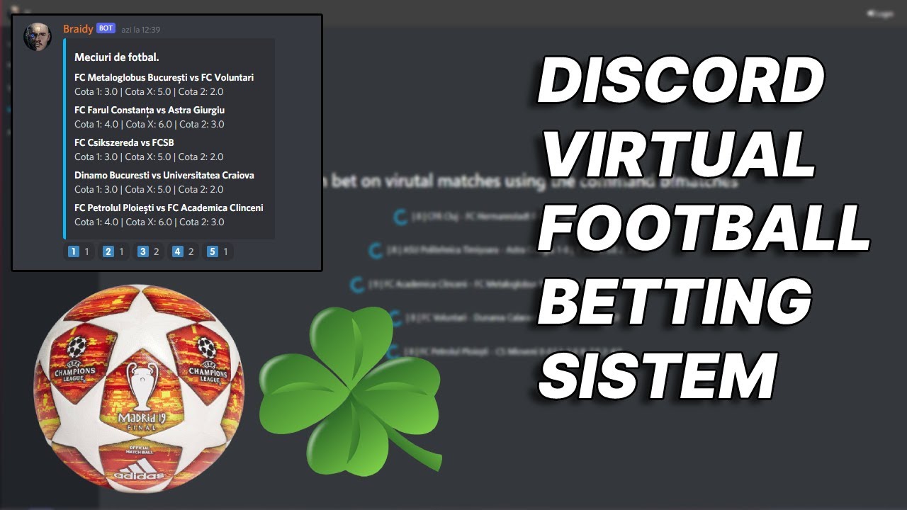 Braidy Discord BOT - Virtual football betting system (Pariuri sportive ...