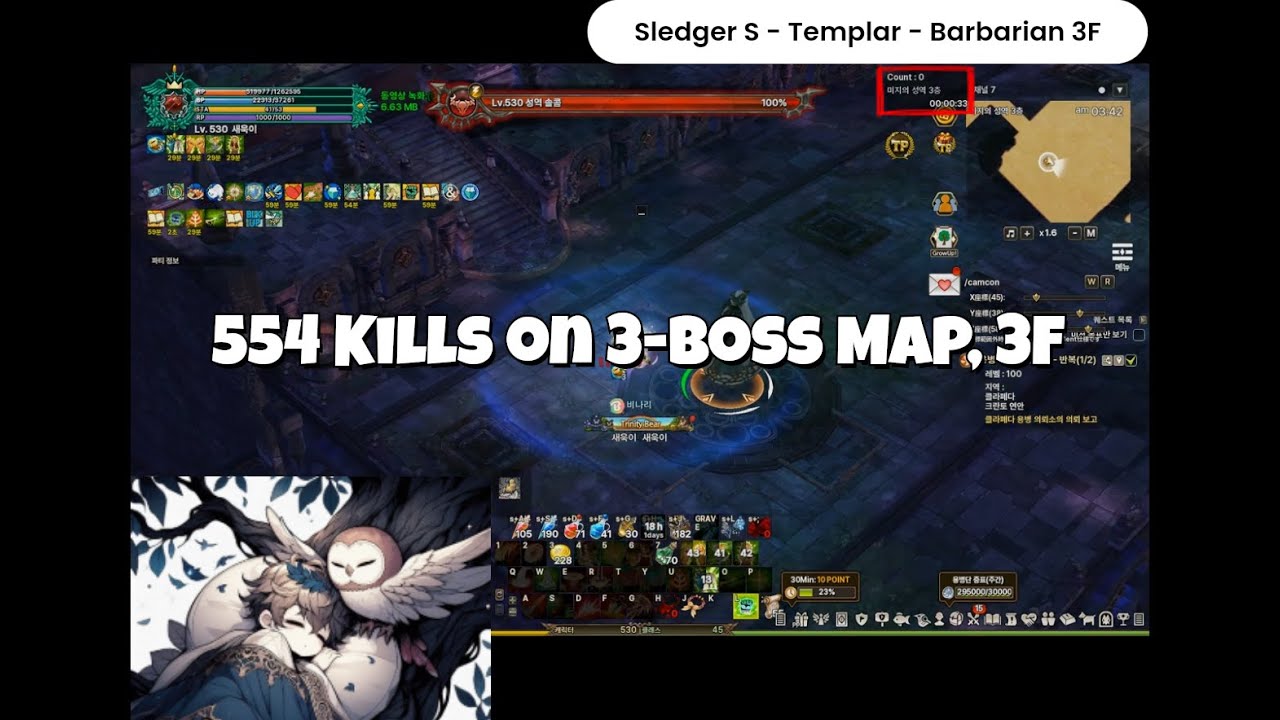 [Tree of Savior W] Sledger[S]-templar-barbarian 3F 3Boss-Map - YouTube