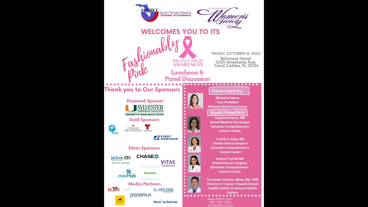 SFLHCC Fashionably Pink Breast Cancer Awareness Panel Discussion ...
