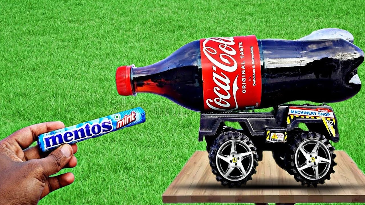 Experiment :- XL Coca Cola Rocket With Mentos | Let's See... - YouTube