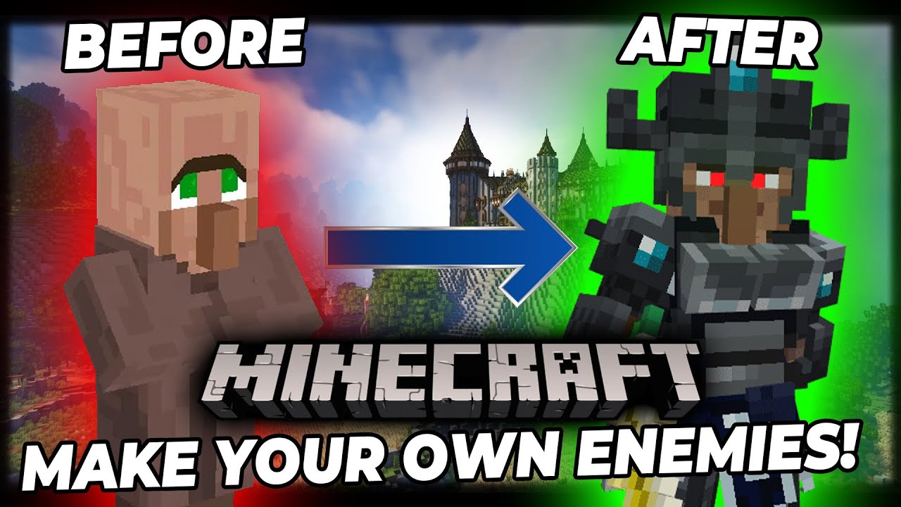 CREATE Your Own CUSTOM ENEMY NPCs in Minecraft - YouTube