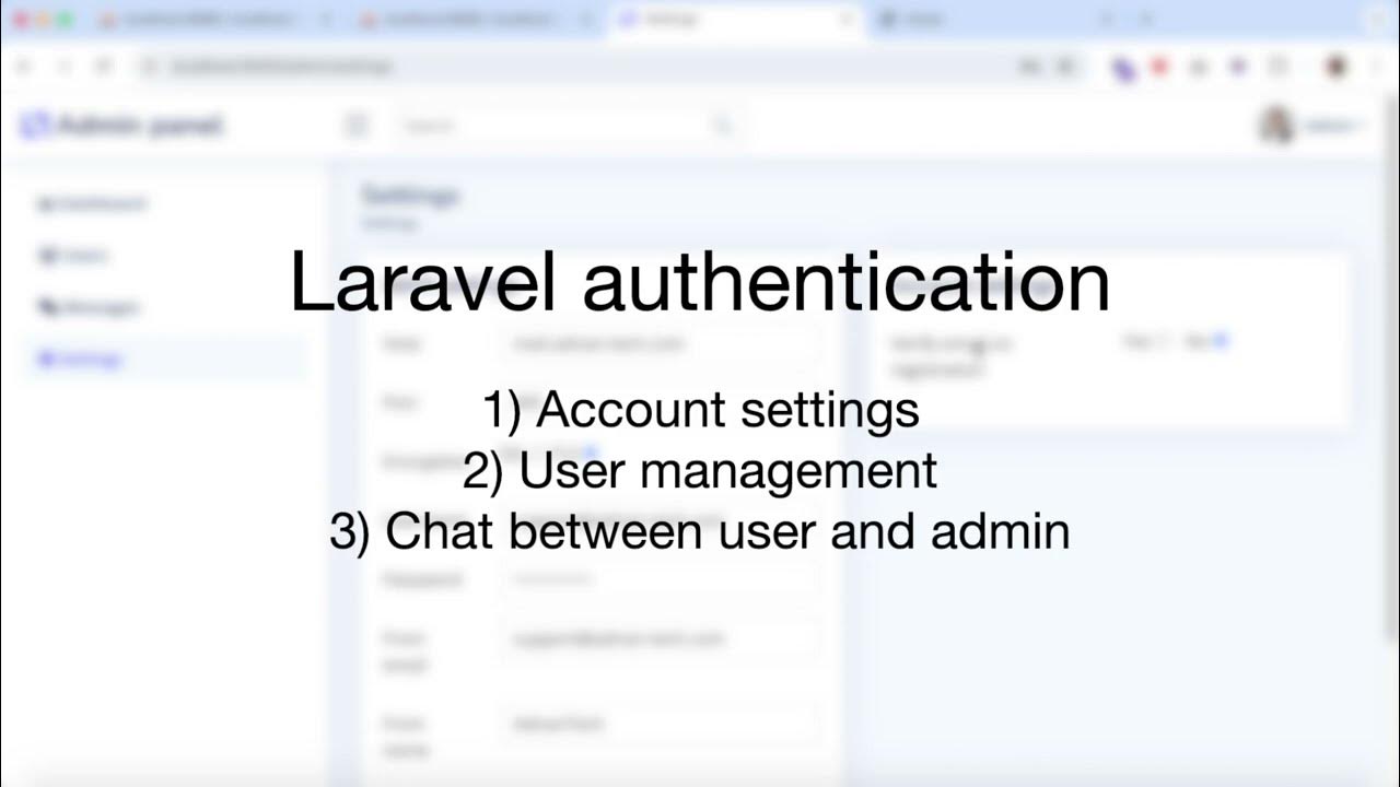 Laravel authentication v2 - YouTube