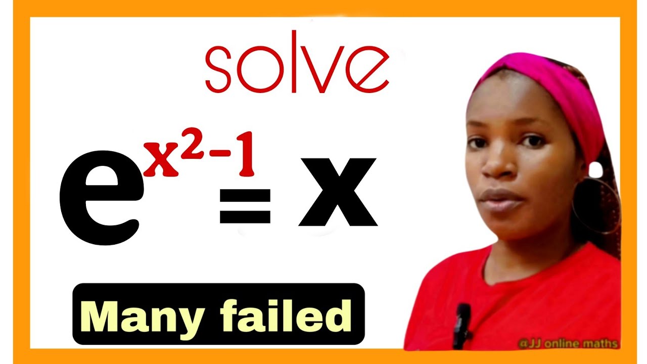 A Nice exponential math problem| can you solve for x - YouTube