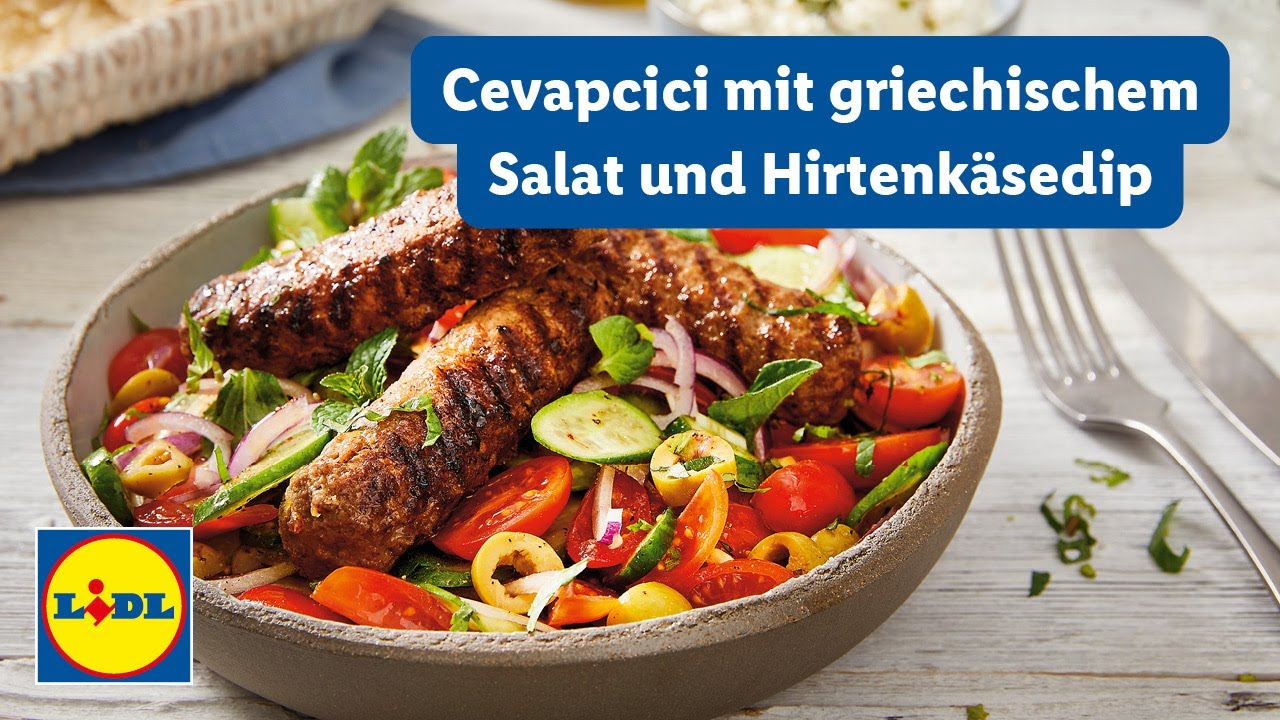 Cevapcici | Griechischer Salat | Lidl Kochen - YouTube