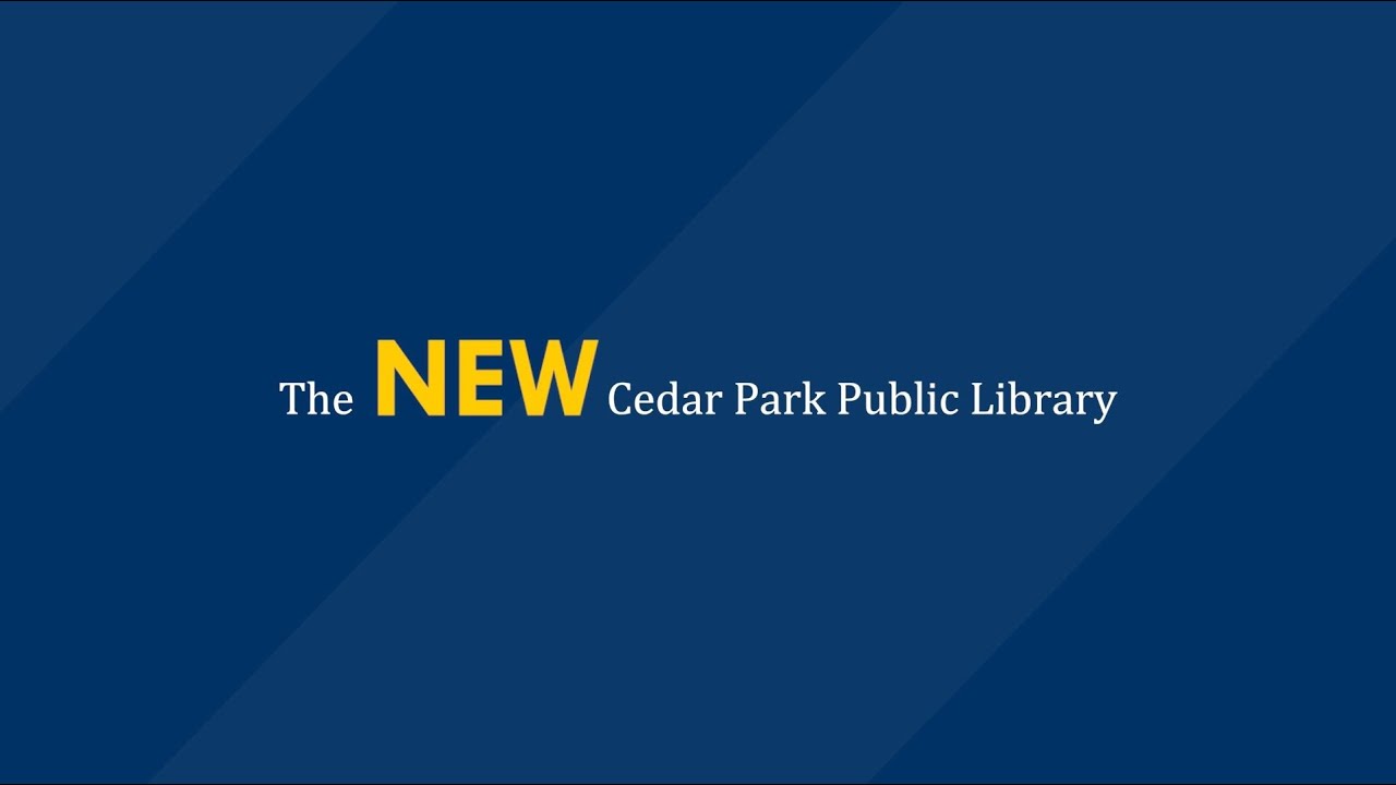 New Cedar Park Public Library in the Bell District - YouTube