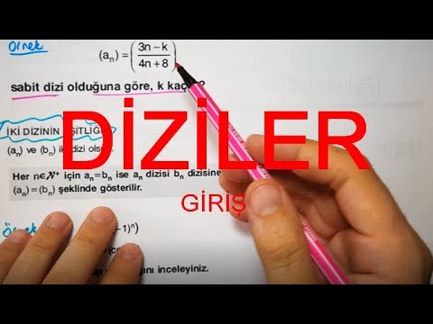 DİZİLER (GİRİŞ ve TEMEL KAVRAMLAR)