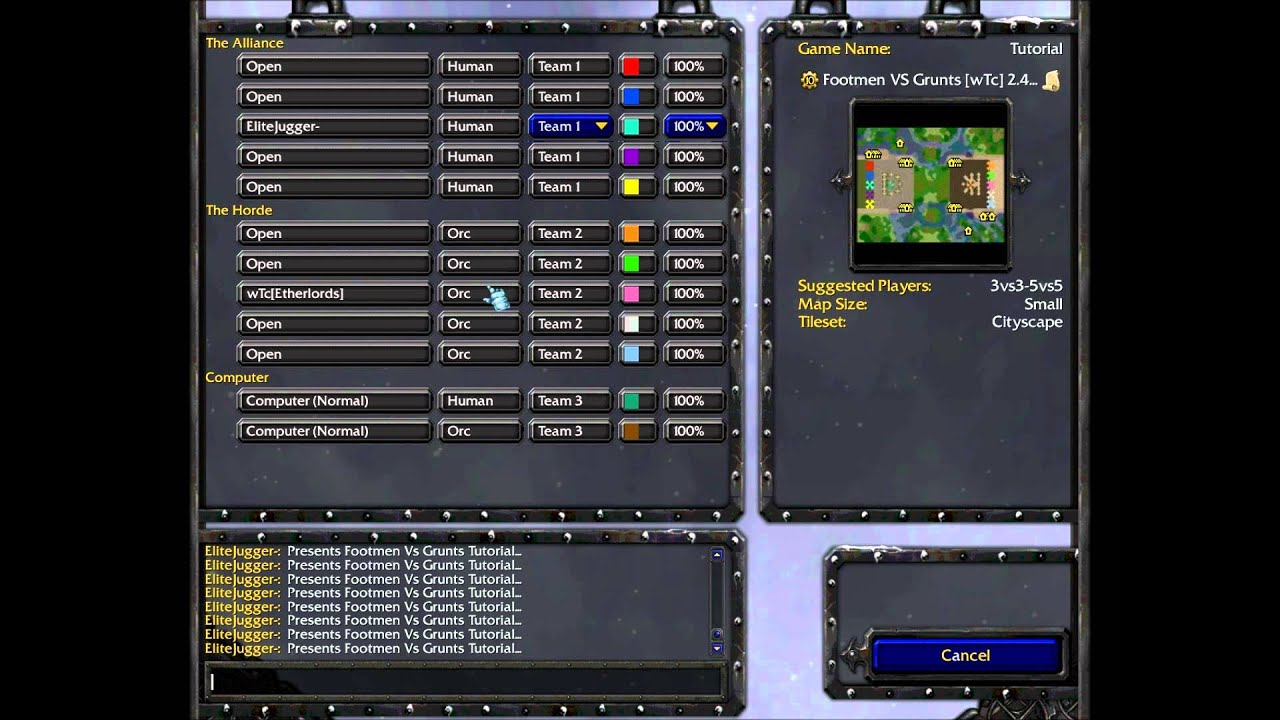 Footmen Vs Grunts Tutorial Part 1 - YouTube