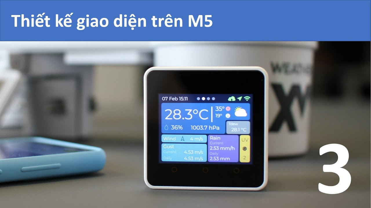 [M5 Stack] Thiết kế giao diện trên M5 - YouTube