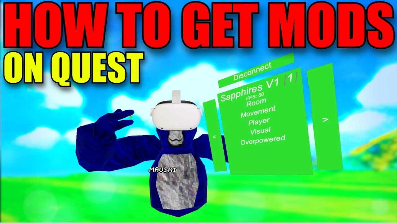 How To Get MODS for Gorilla Tag on QUEST! (2025) - YouTube