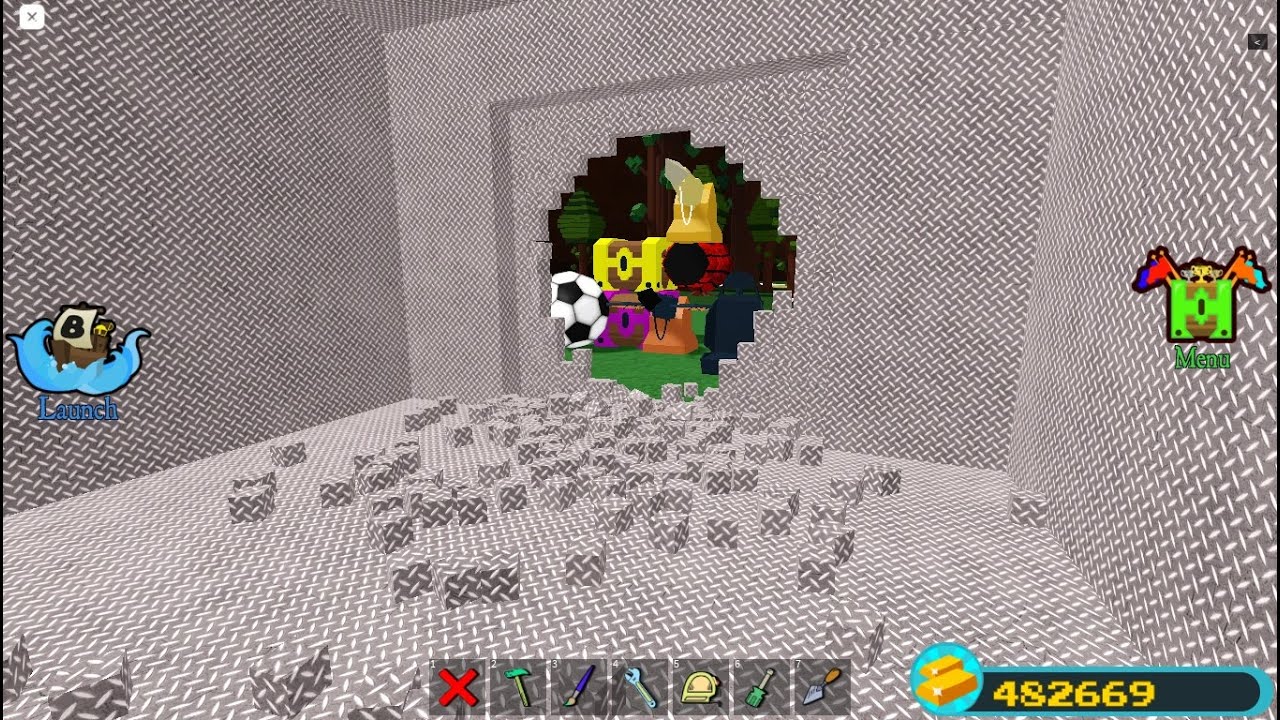 Destroying A Microblock Wall in Babft - YouTube