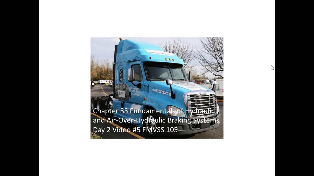 Hydraulic Brakes Day 2 Video 5 FMVSS 105 - YouTube
