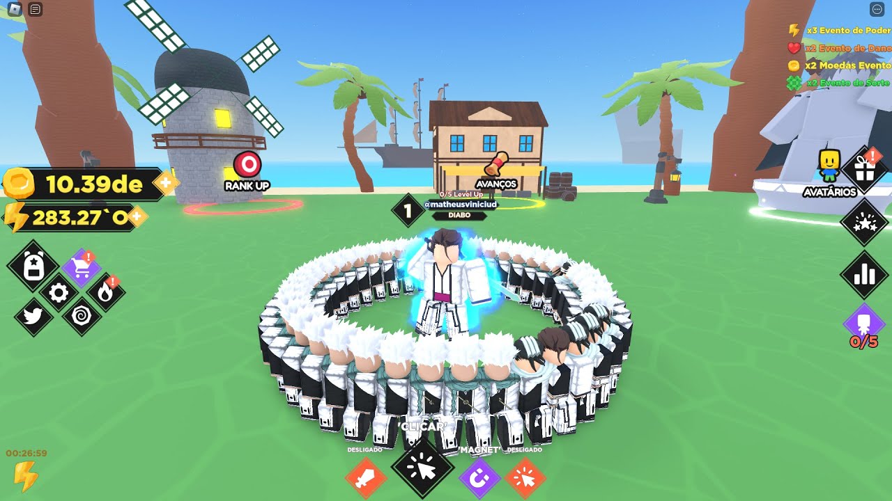 NOVA 𝘼𝙏𝙐𝘼𝙇𝙄𝙕𝘼ÇÃ𝙊 DE BLEACH Anime Evolution Simulator [ROBLOX] - YouTube