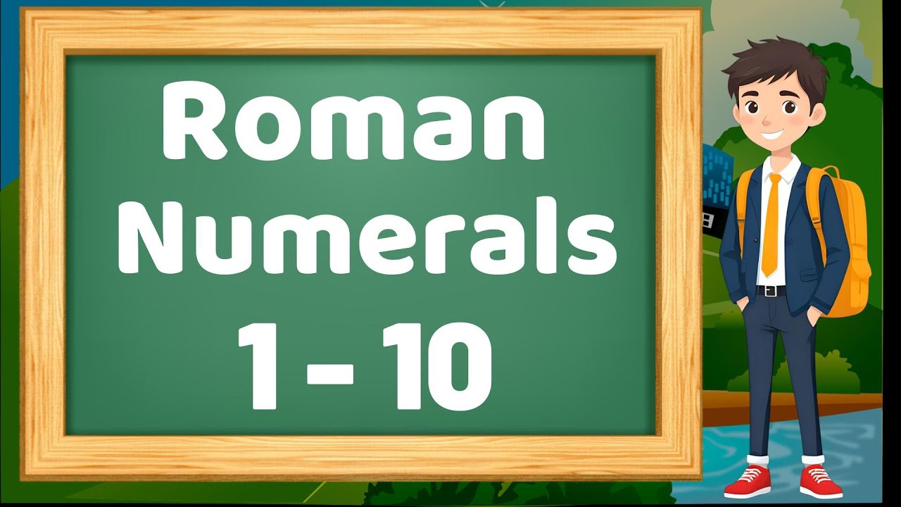 Roman Numerals from 1 to 10 | Learn Roman Numbers | Roman Numbers ...