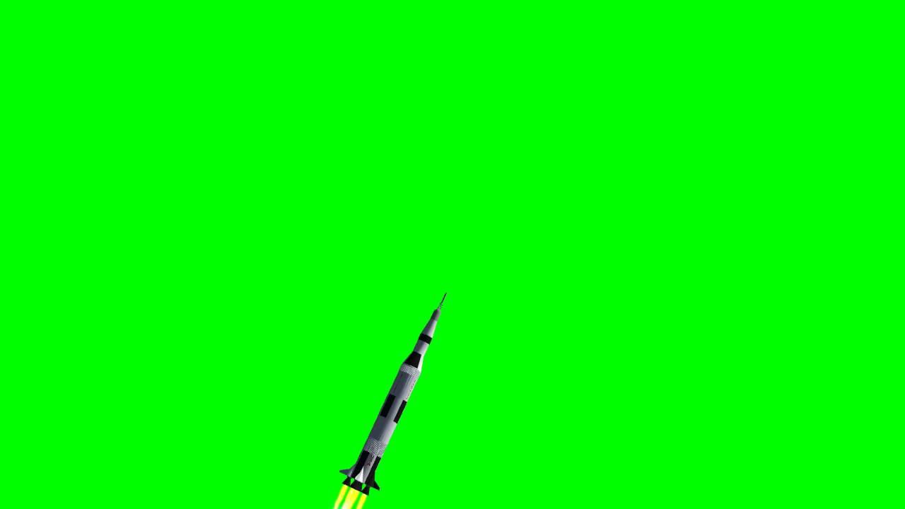 Rocket Saturn V - free green screen - free use - YouTube