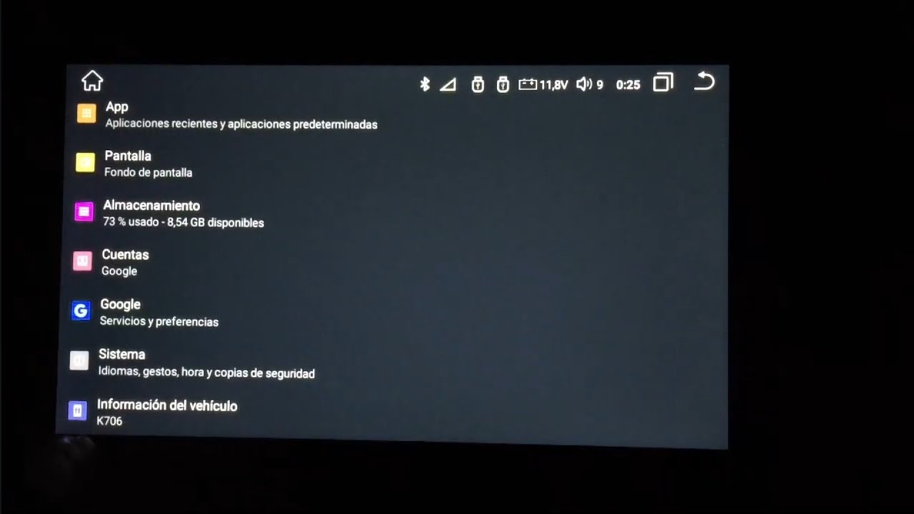 Como activar modo desarrollador en tu radio android serie S QF001 ROCO ...
