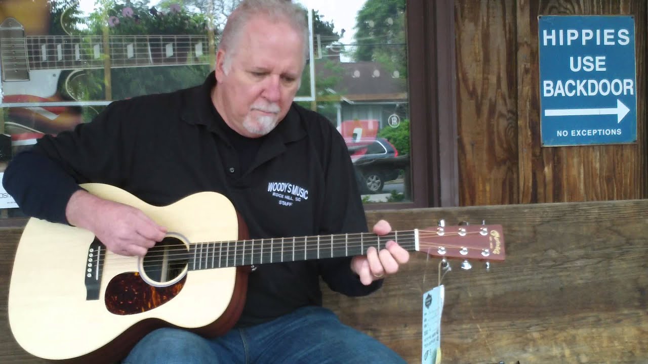 Martin 000X1AE Acoustic / Electric Guitar - 2 - YouTube