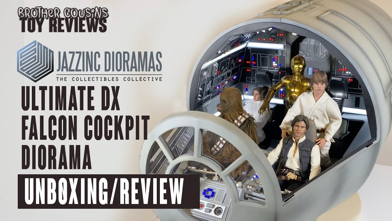 Star Wars Millennium Falcon Cockpit 1/6 Scale JazzInc Dioramas Unboxing ...