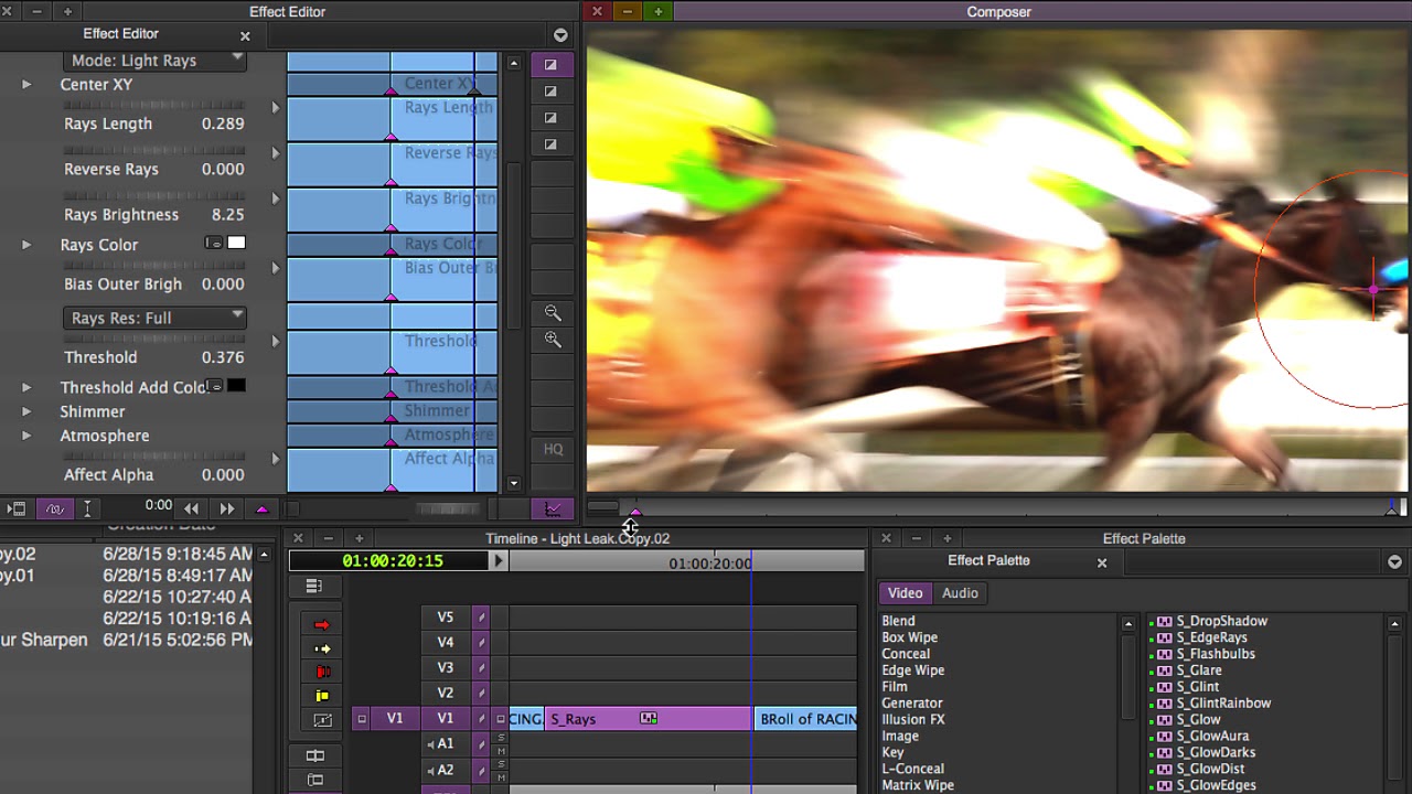 Sapphire Light Effects for Avid Media Composer - Rays - YouTube