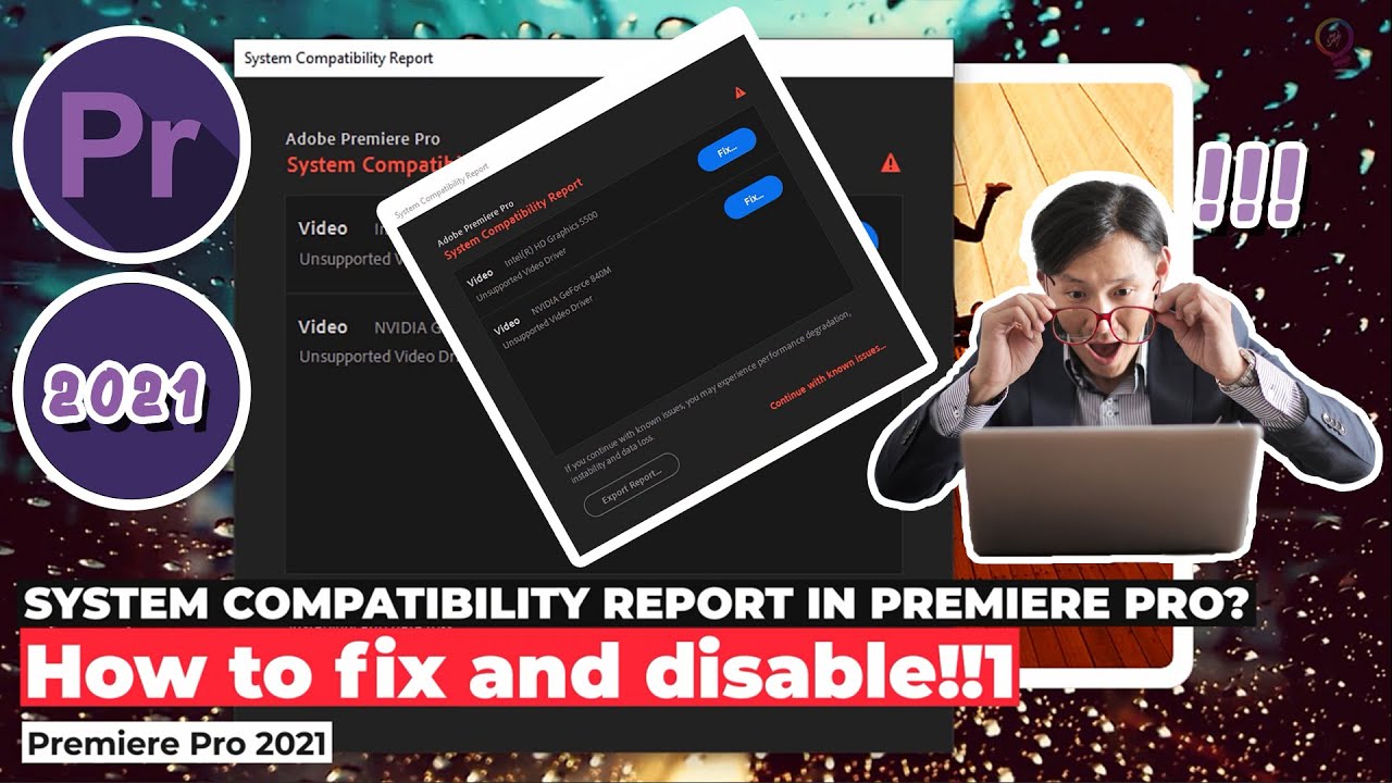 System Compatibility Report in Premiere Pro 2021 - YouTube