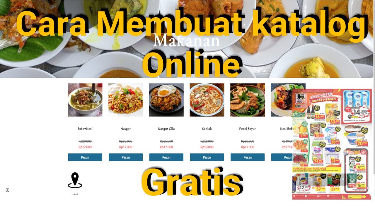 cara membuat katalog online gratis - YouTube