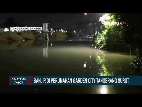 Banjir yang Melanda Perumahan Garden City Kota Tangerang Berangsur Surut