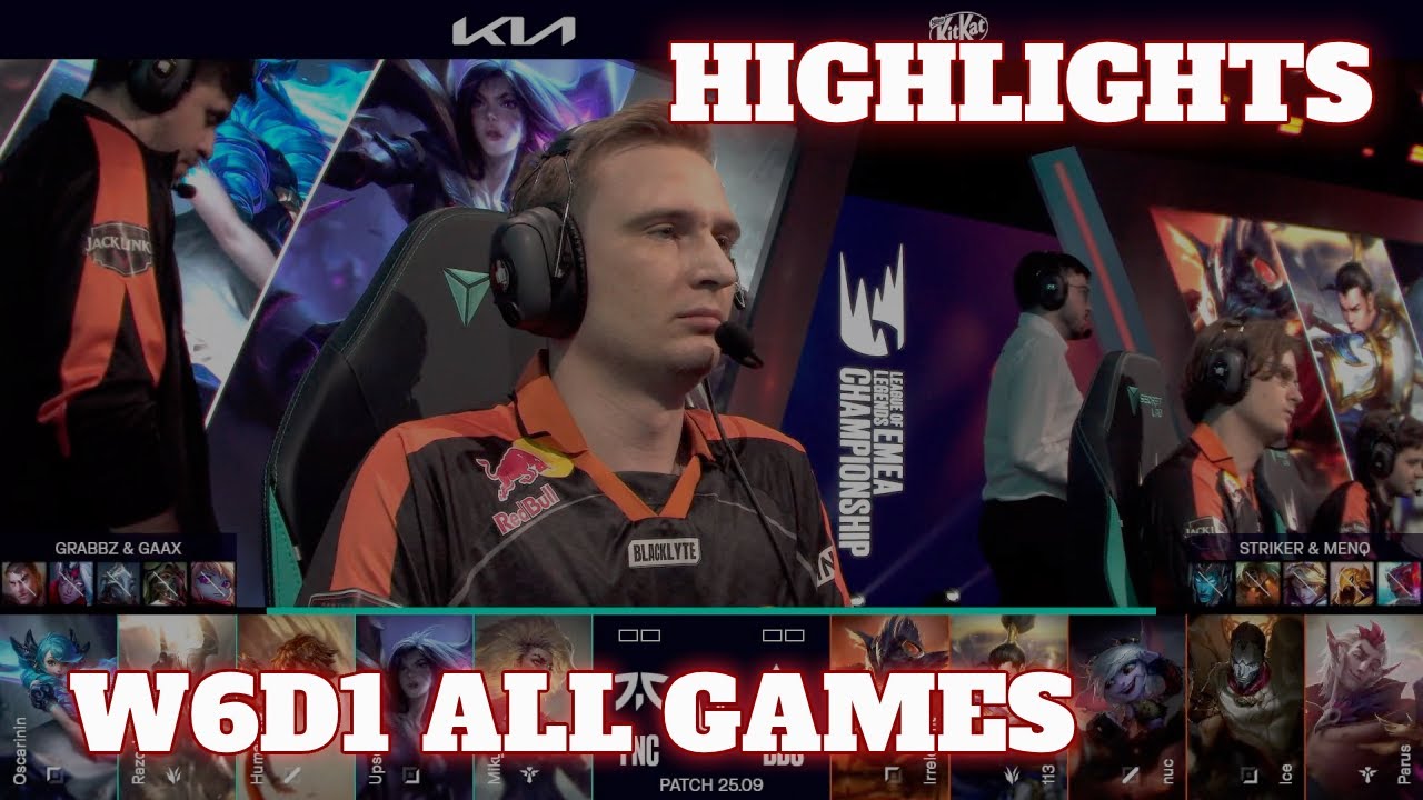 LEC Spring 2025 W6D1 - All Games Highlights | Full Day Week 6 Day 1 LEC ...