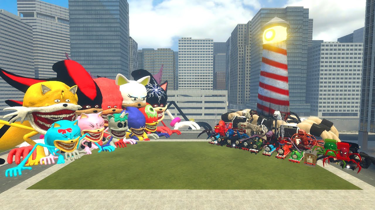 Building a Thomas Train Chased By Cursed Thomas Train turned into Super ...