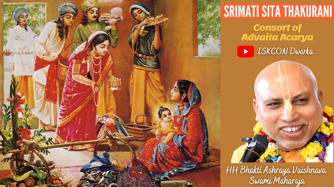 HH Bhakti Ashraya Vaishnava Swami || Shrimati Sita Thakurani || ISKCON ...