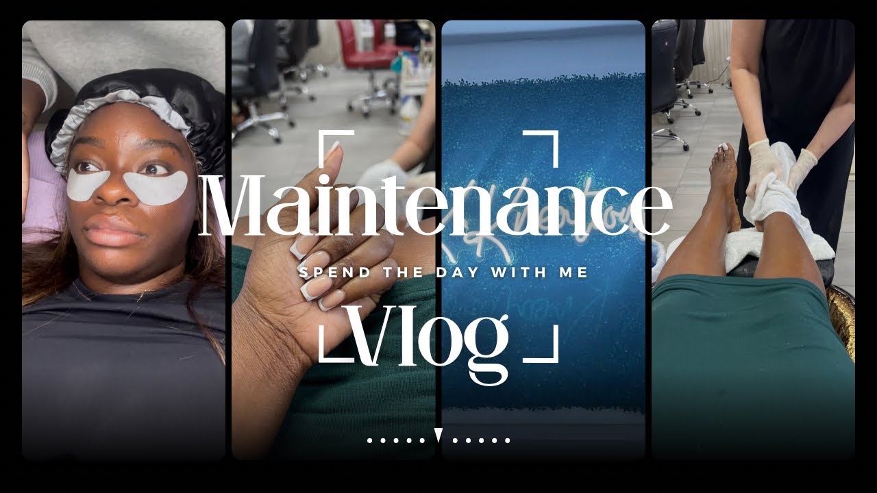 MAINTENANCE VLOG | HAIR + LASHES + MANI/PEDI - YouTube