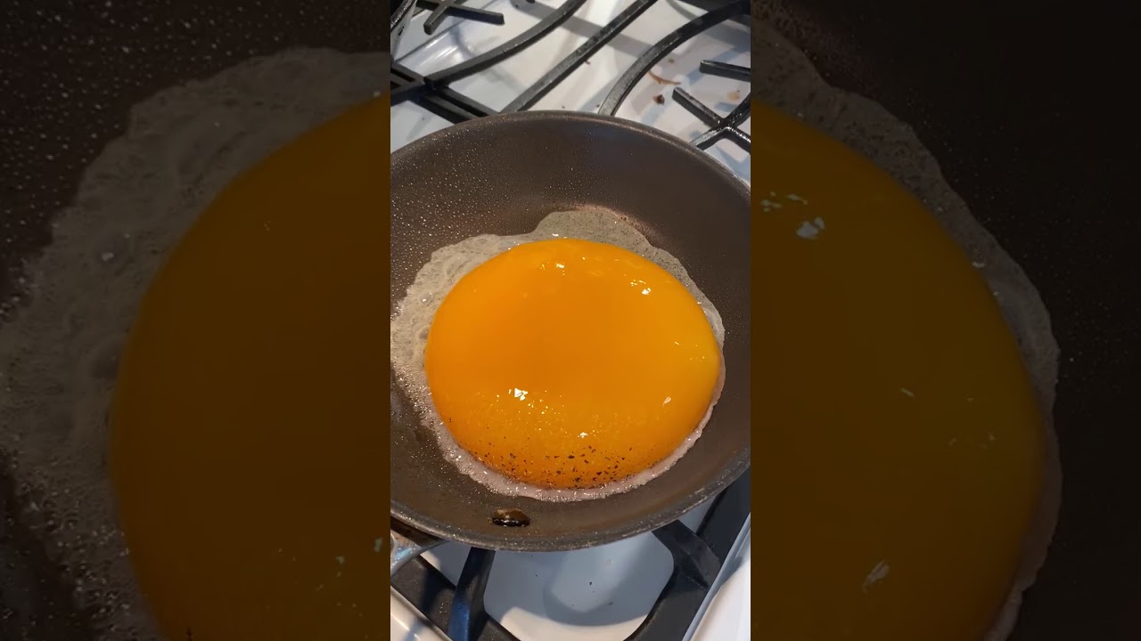 Ostrich egg yolk! - YouTube