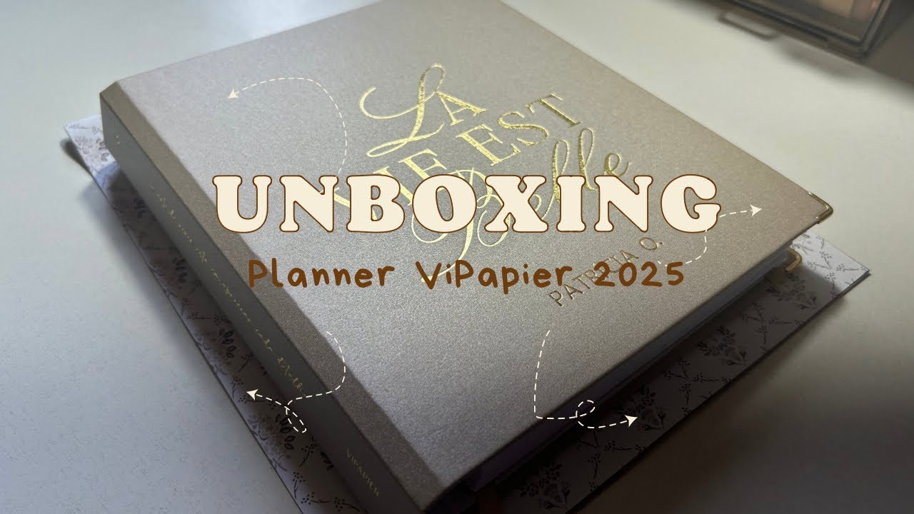 UNBOXING Planner ViPapier 2025 || Tour pelo planner - Pat Oliveira ...