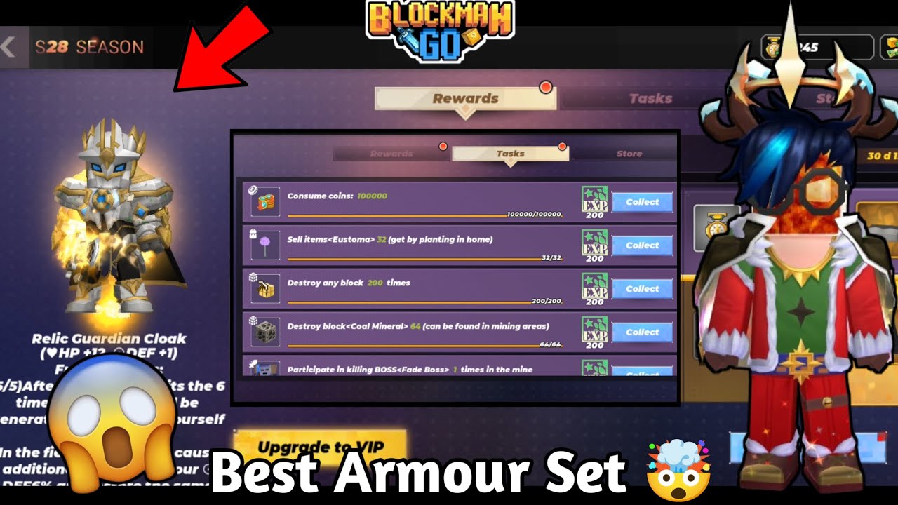 The Ultimate S28 Armor Set 🤯 In SkyBlock Blockman Go - YouTube