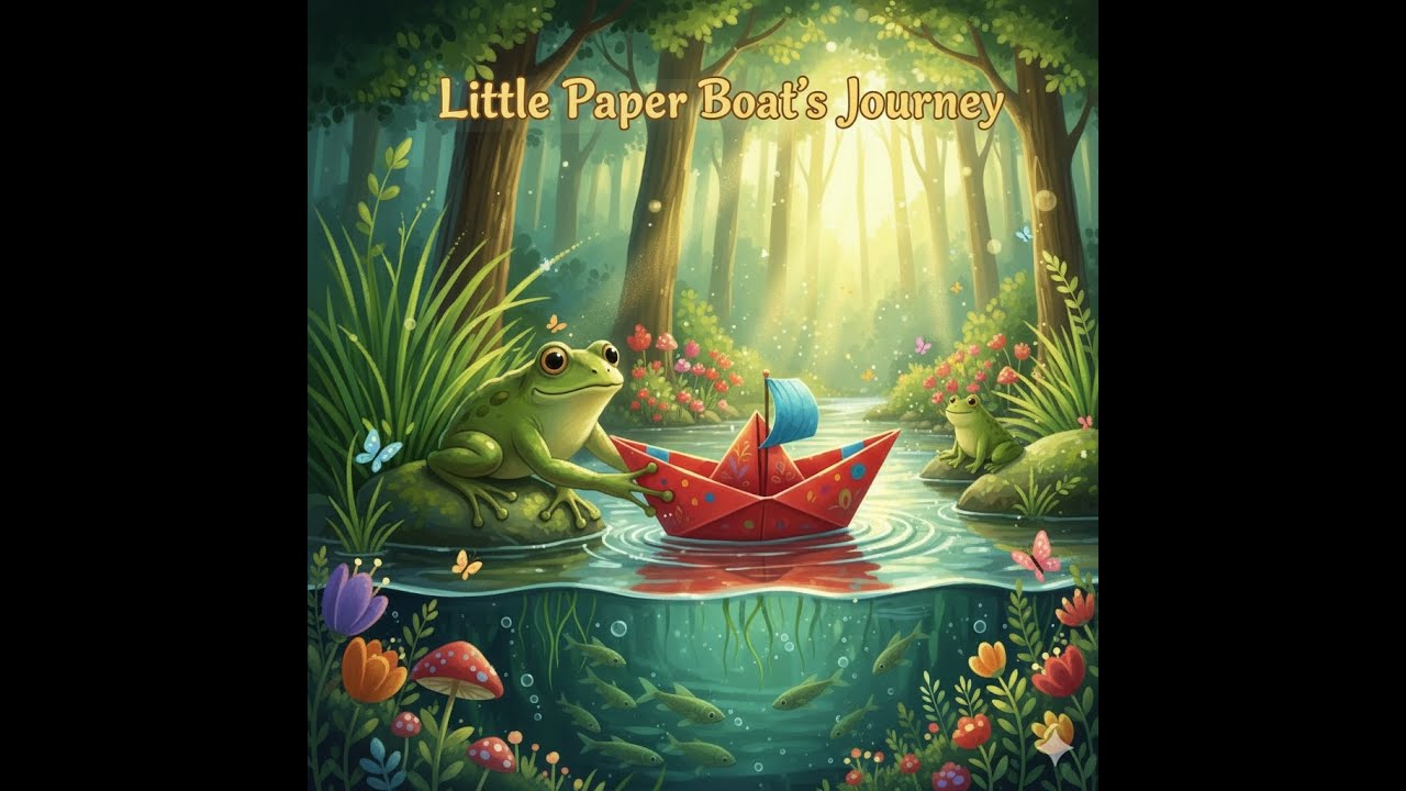 Little Paper Boat's Journey || Learn English With Story || English ...