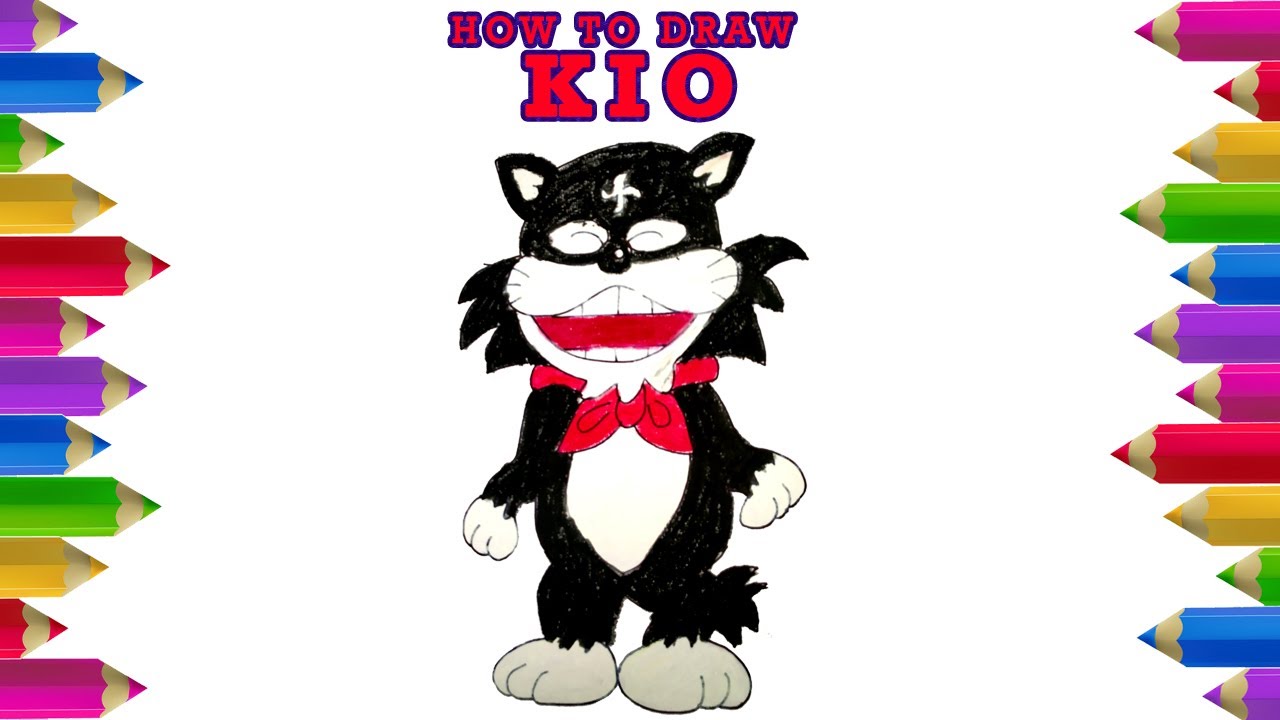 How to Draw kio Step by Step | kio | Super Maya - YouTube