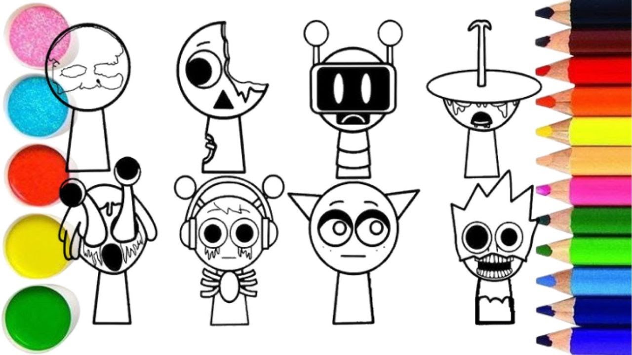 Incredibox Sprunki New Coloring Pages / How to Color All Sprunki Horror ...