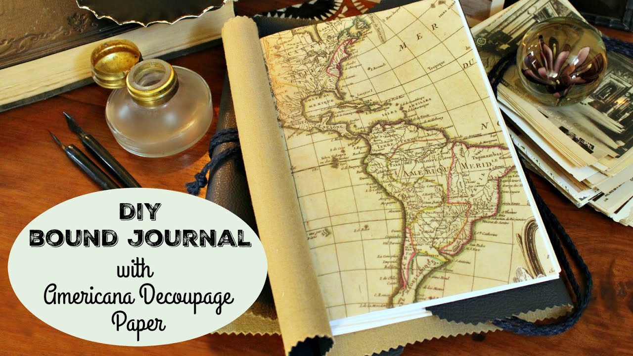 HOW TO: DIY Bound Journal - YouTube