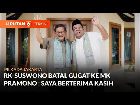 Ini Respon Pramono Anung Soal Ridwan Kamil-Suswono Batal Ajukan Gugatan Pilkada ke MK | Liputan ...