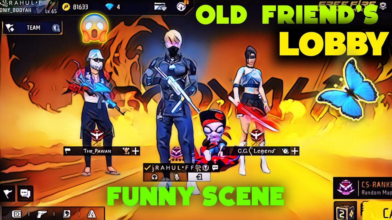 Old Friends Lobby 😅 Funny Scene 😱 Free Fire? - YouTube