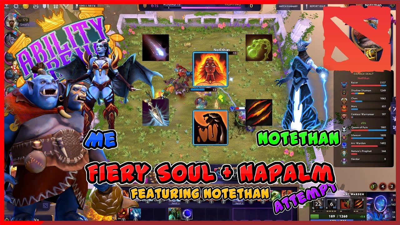 Dota 2 | Arcade | Ability Arena 3.0 | We Try Napalm + Fiery Soul ...
