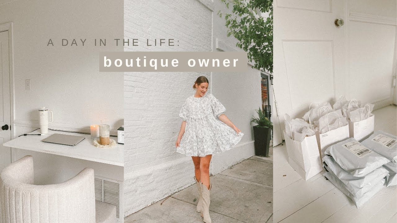 DAY IN THE LIFE OF A BOUTIQUE OWNER: releasing product & packing orders ...