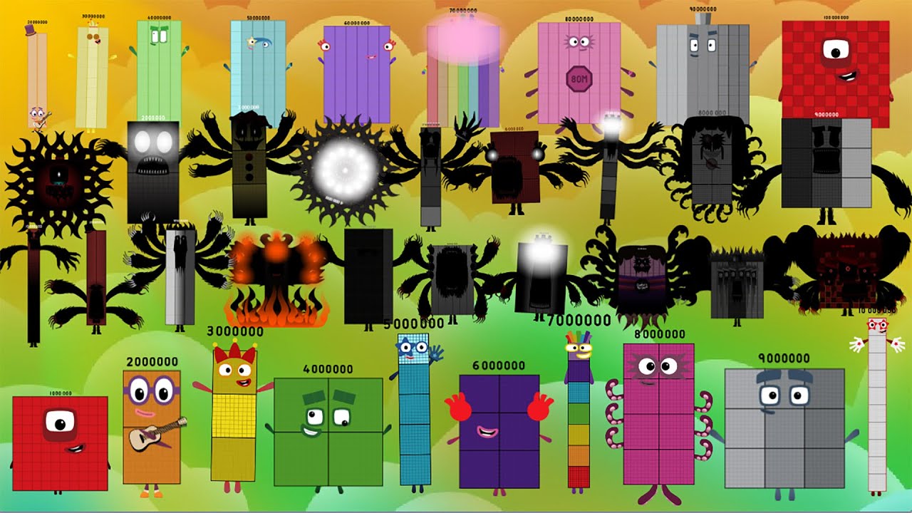 Uncannyblocks Band Different Vs NumberBlocks Band Full Of Millions (1M ...