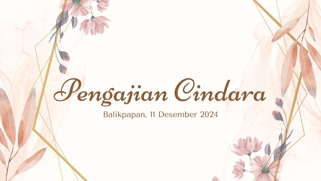 PENGAJIAN CINDARA - YouTube