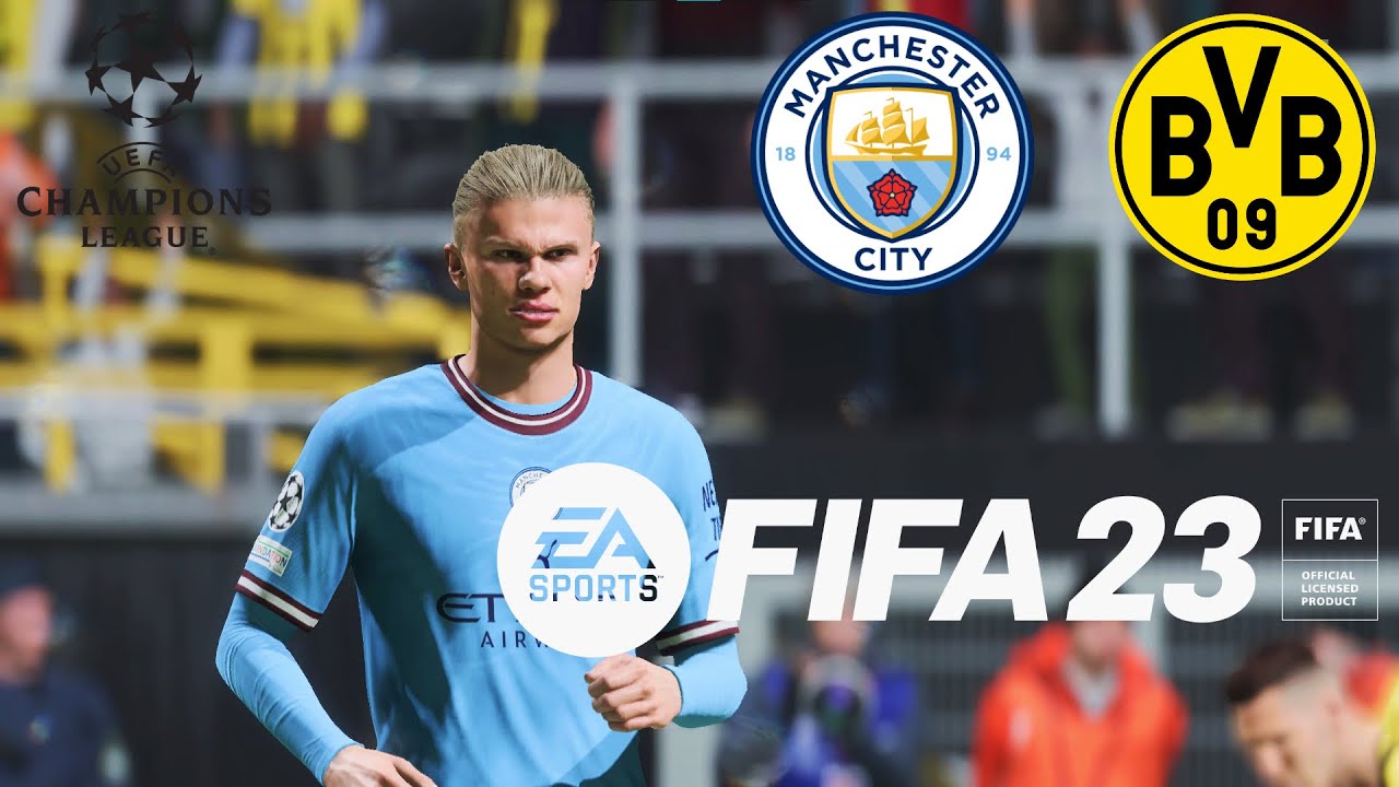 FIFA 23 UCL GAMEPLAY MANCHESTER CITY vs BORUSSIA DORTMUND- PREDICTION ...