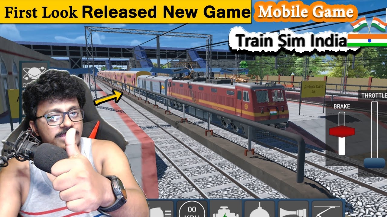 FirstLook Released Train Sim India Game Android Mobile Gameplay - YouTube