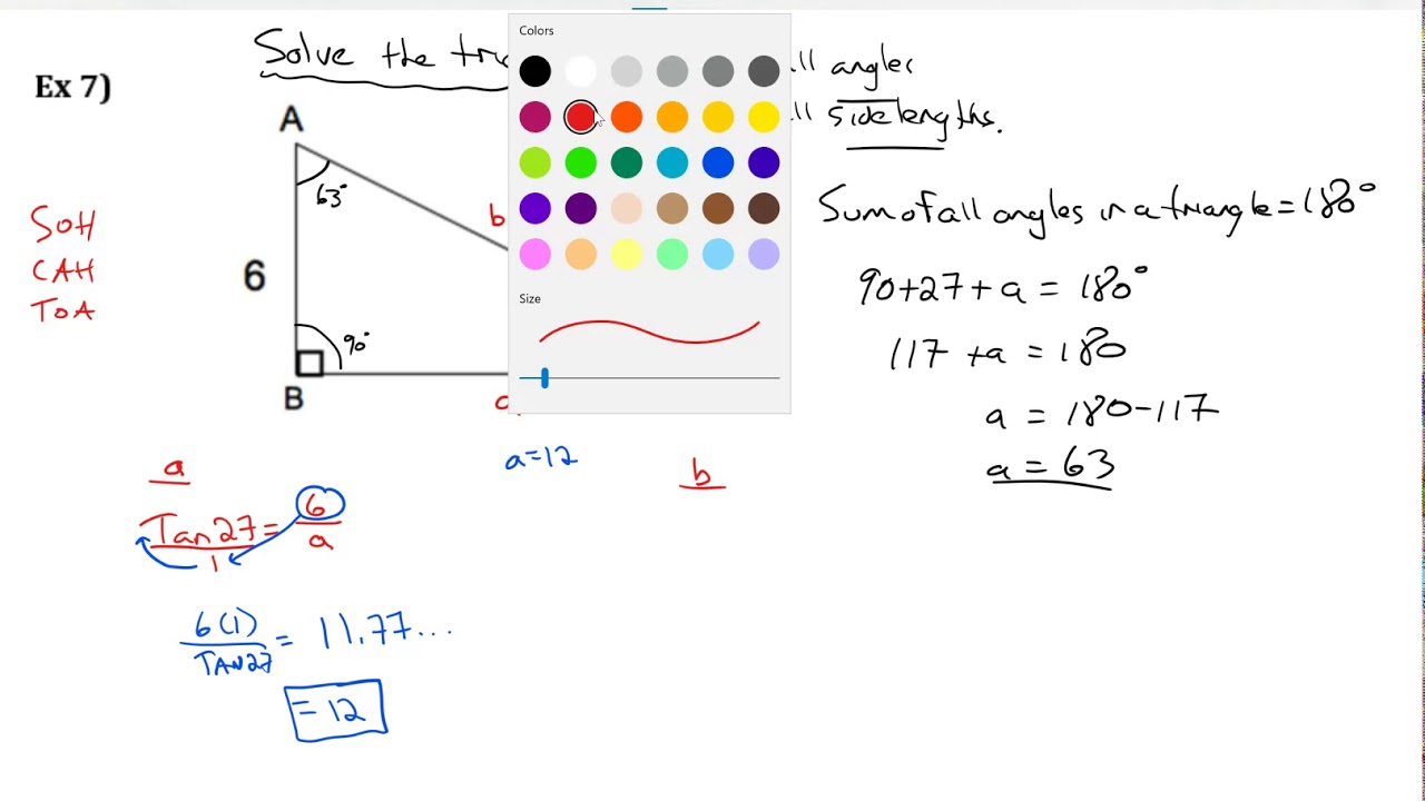 Solve the triangle #2 - YouTube