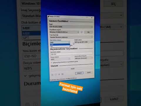 Format İçin Usb Hazırlama 👨‍💻